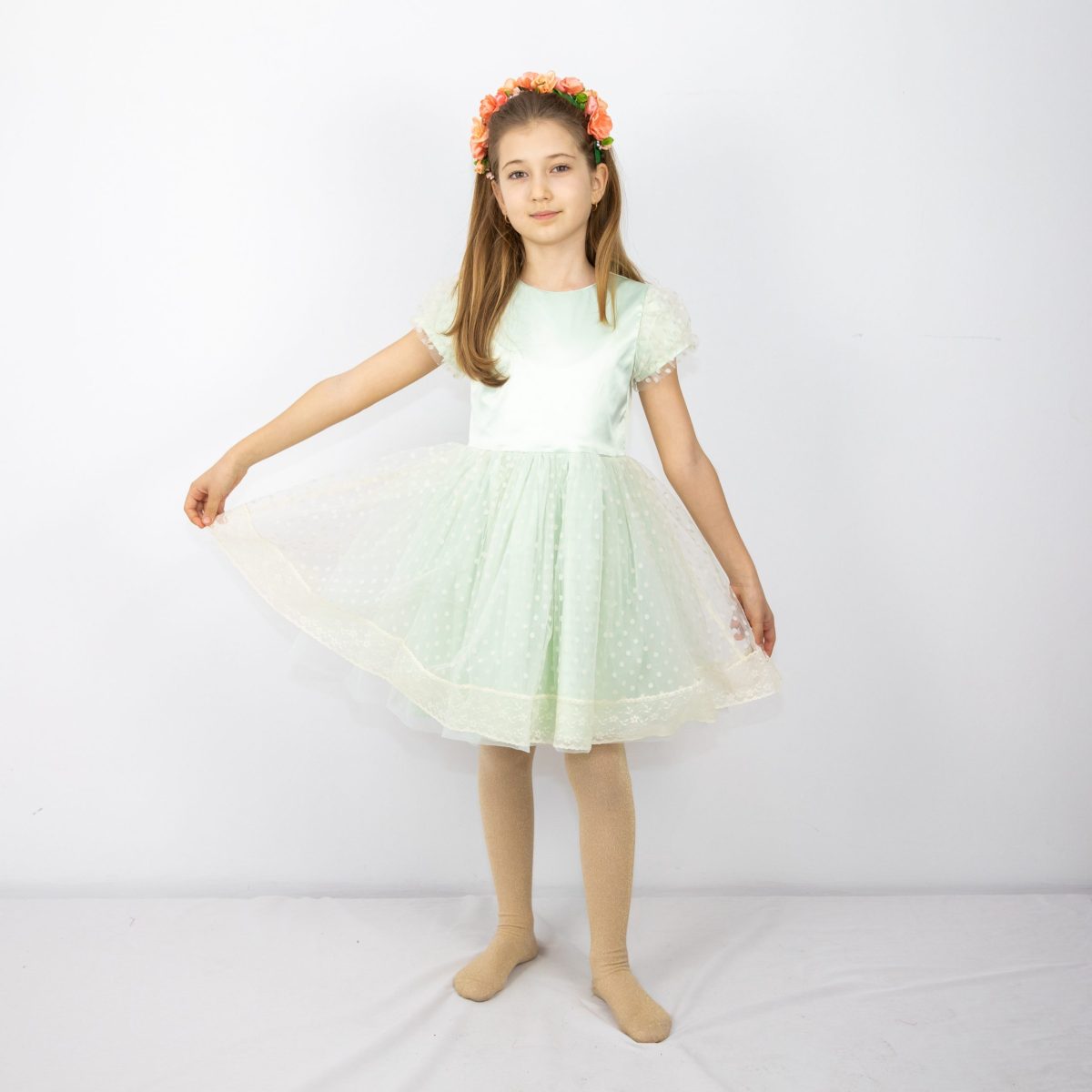 Rochita Catrina verde fistic - SixForKids - Magazin de imbracaminte ...